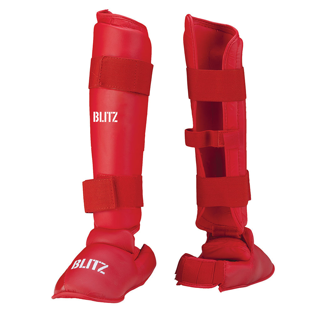Blitz Karate PU Elite Shin With Removable Foot – Martial Arts Gear Store